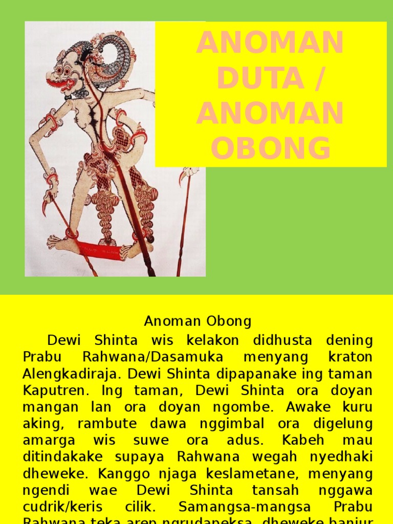 Anoman Obong | PDF
