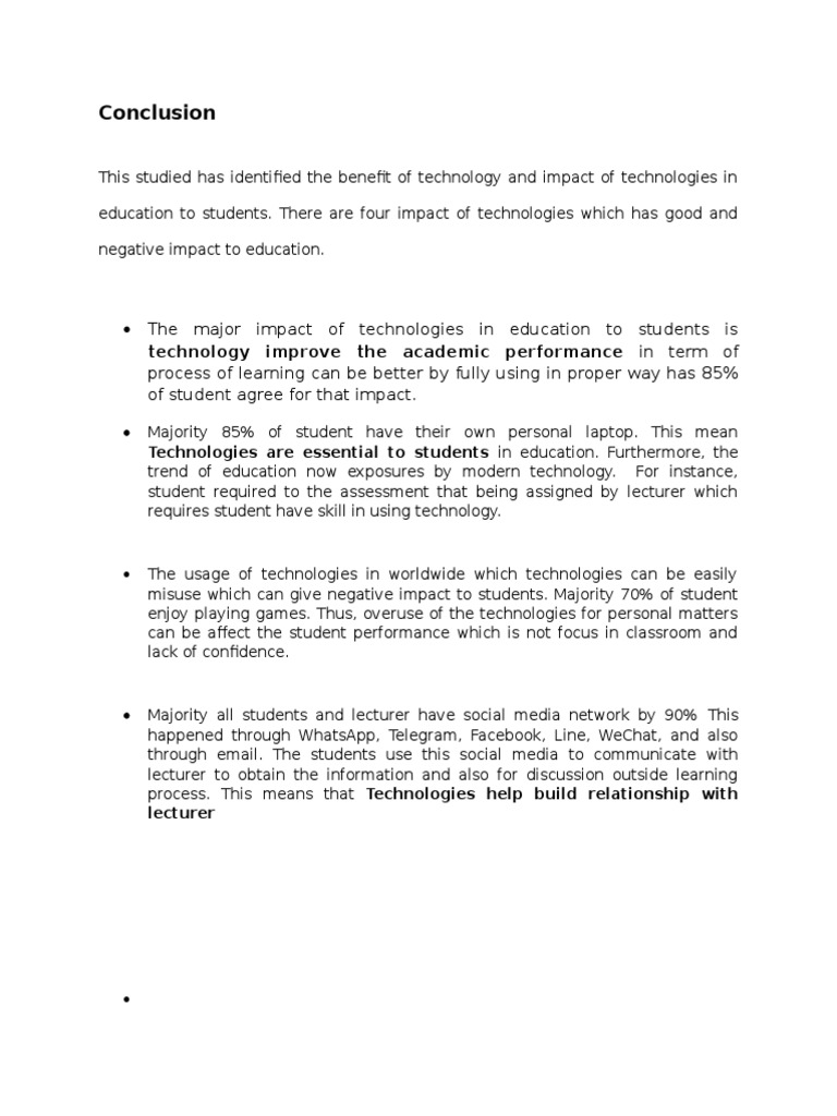 Conclusion | PDF | Social Science