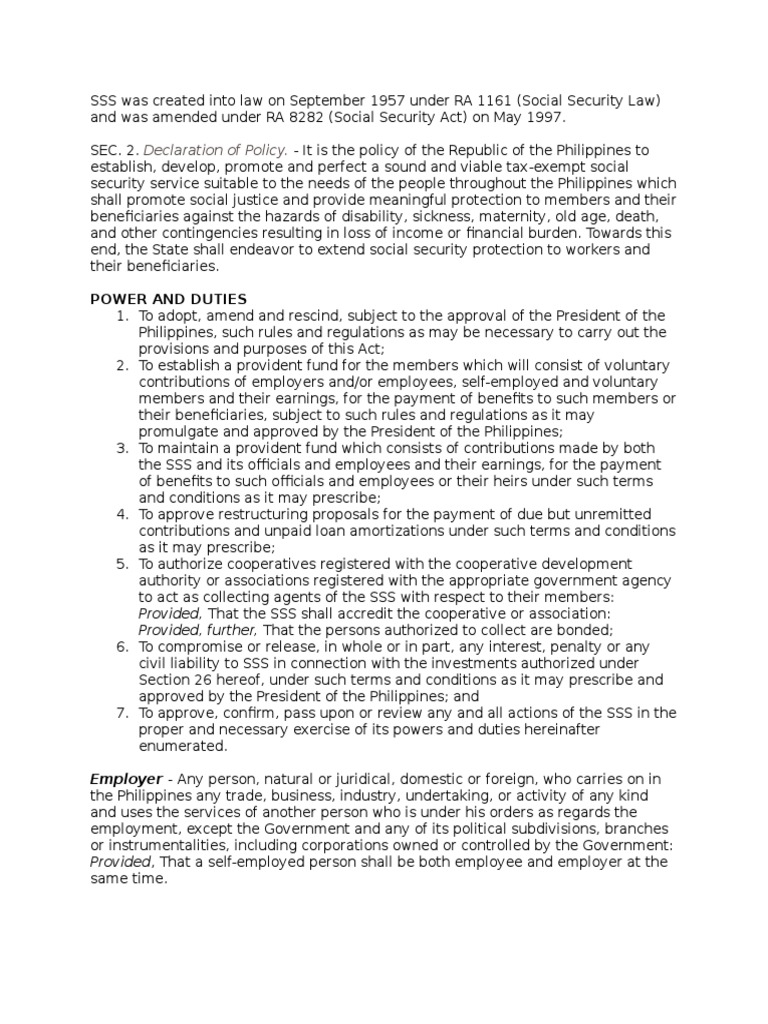 Declaration of Policy.: Power and Duties | PDF