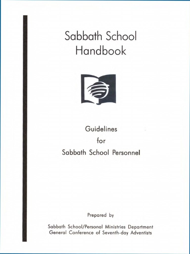 Sabbath School Handbook PDF | PDF | Adventism | Seventh Day Adventist ...