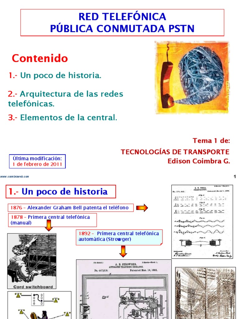 1.1 - Red Telefónica Pública Conmutada PSTN 2011 | PDF | Central ...