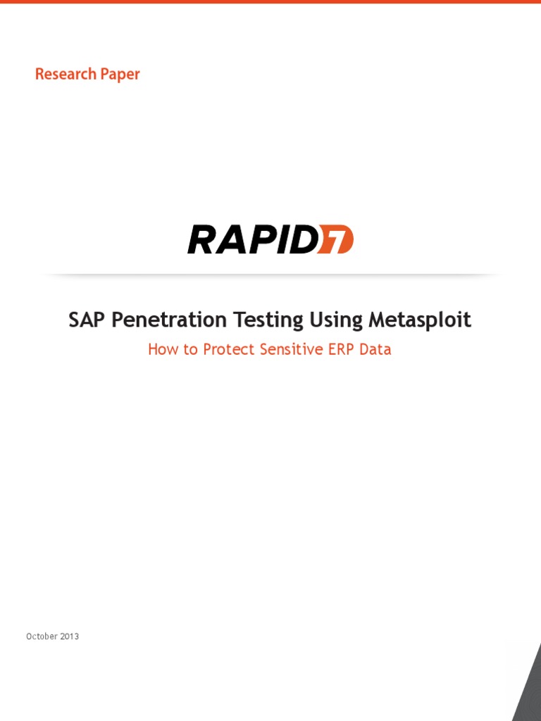 SAP Penetration Testing Using Metasploit Final PDF | PDF | Hypertext ...