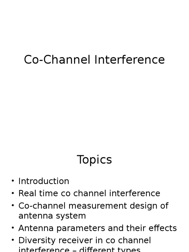 Unit 3 Co Channel Intereference | PDF | Cellular Network | Antenna (Radio)