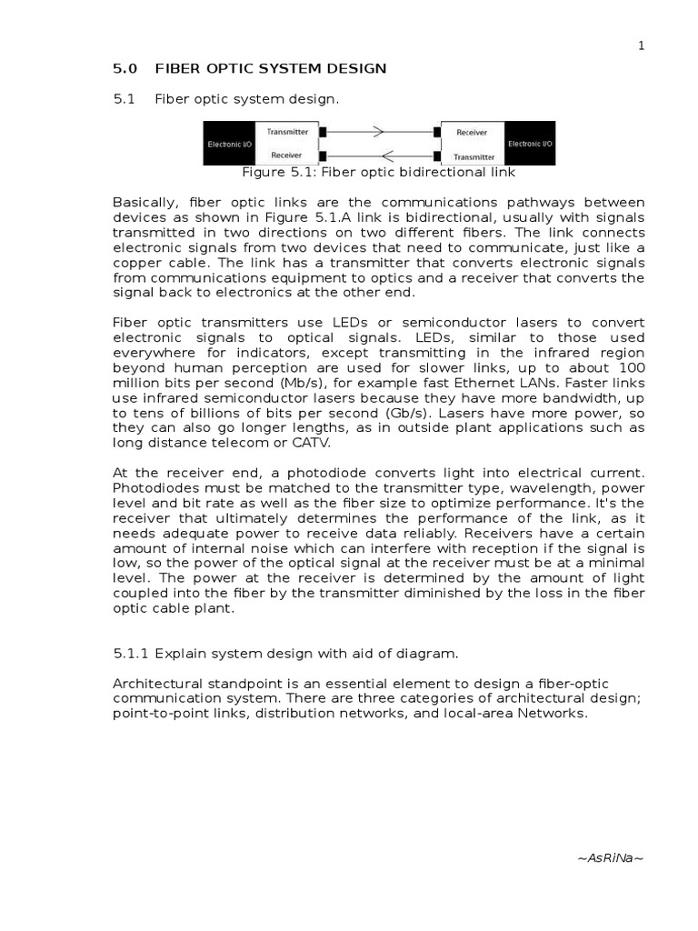 Fiber Optic System Design | PDF | Optical Fiber | Interferometry