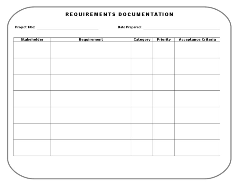 Requirements Documentation Guide | PDF | Technology & Engineering