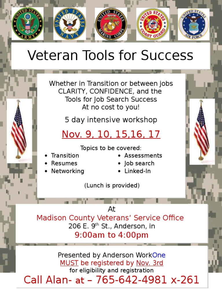 Veteran Tools For Success Flyer 11-2016 | PDF