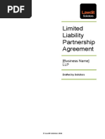 LLP Deed Draft Format | PDF | Limited Liability Partnership | Law