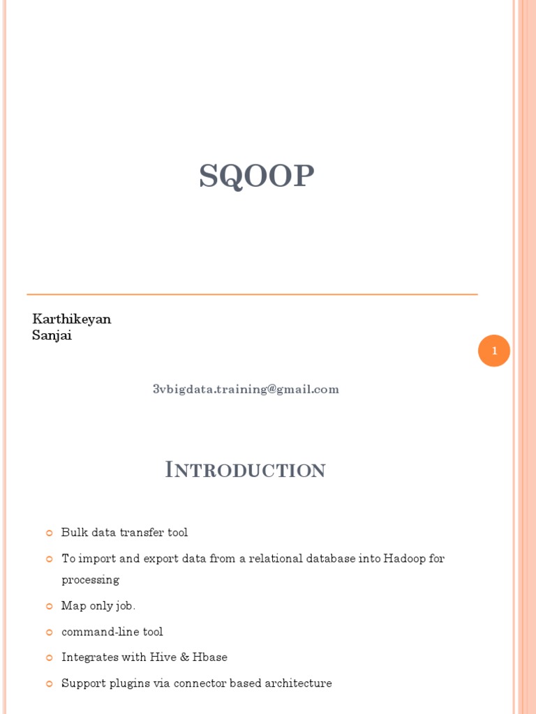 Sqoop v1.1 | PDF | Apache Hadoop | Superuser