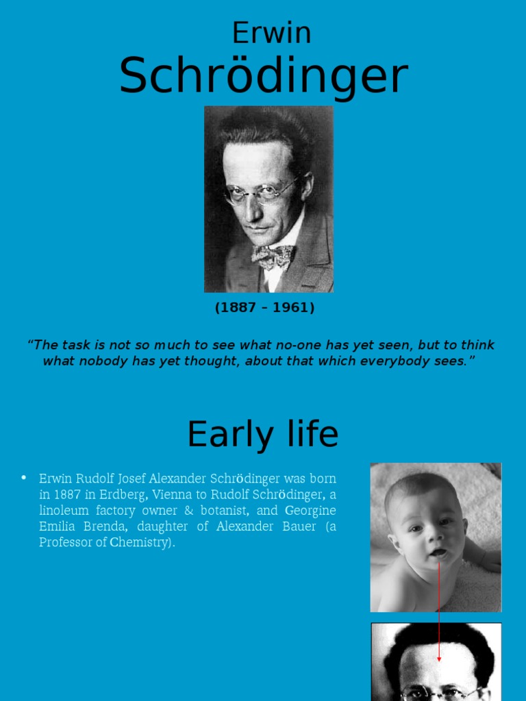 Erwin Schrodinger | Wave Function | Quantum Mechanics | Free 30-day ...