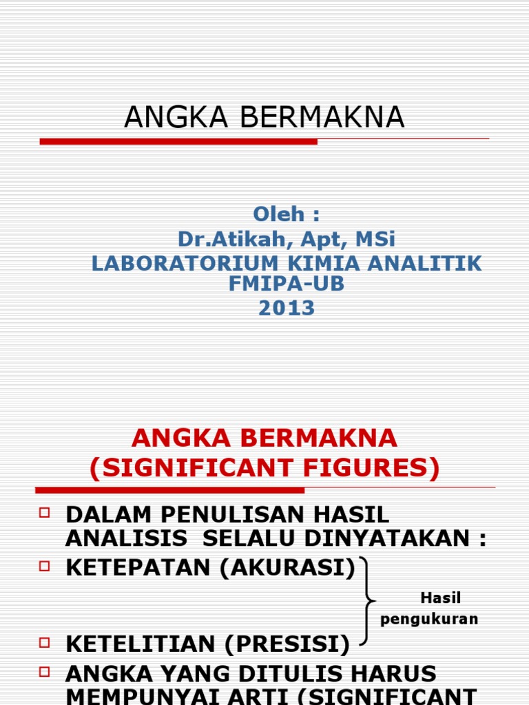 Bab II (Angka Bermakna) | PDF