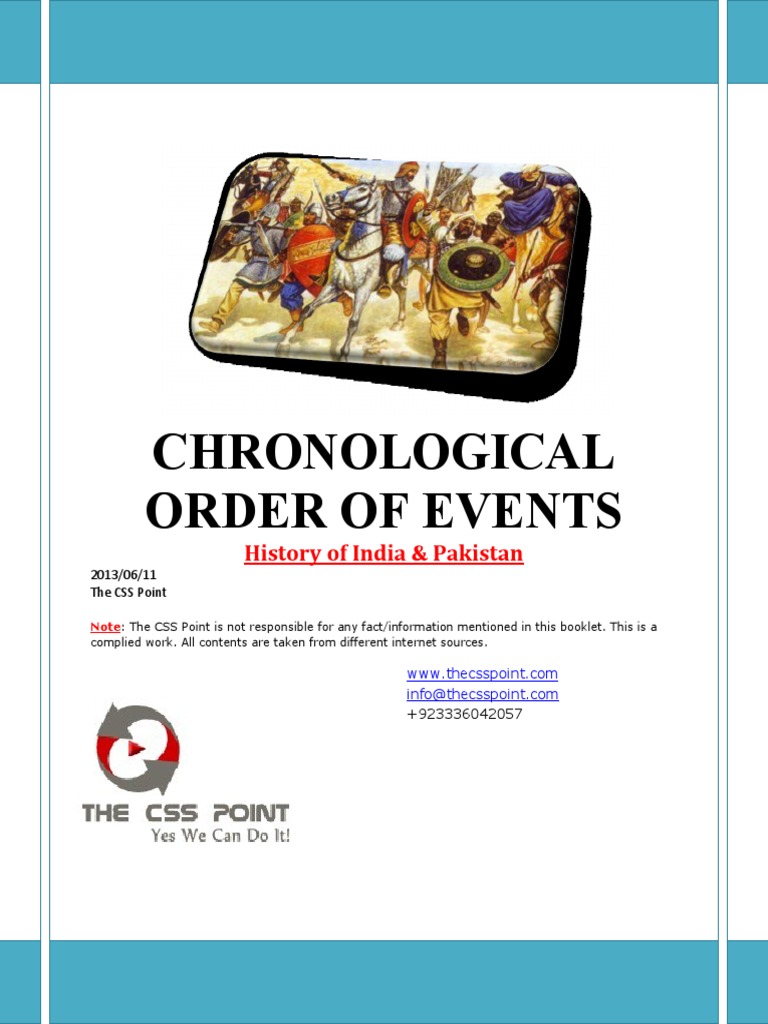 Chronology of Mughal Emperors | PDF | Mughal Empire