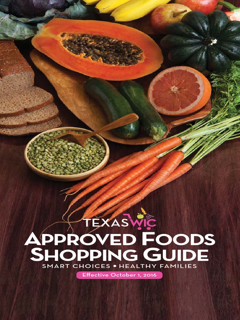 WIC-34-Texas-WIC-Shopping-Guide-brochure.pdf | Wic | Yogurt