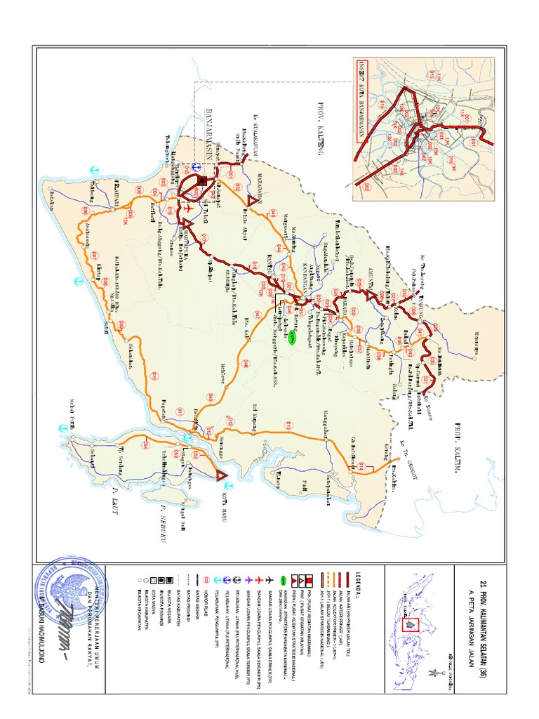 Peta Jaringan KALSEL PDF | PDF