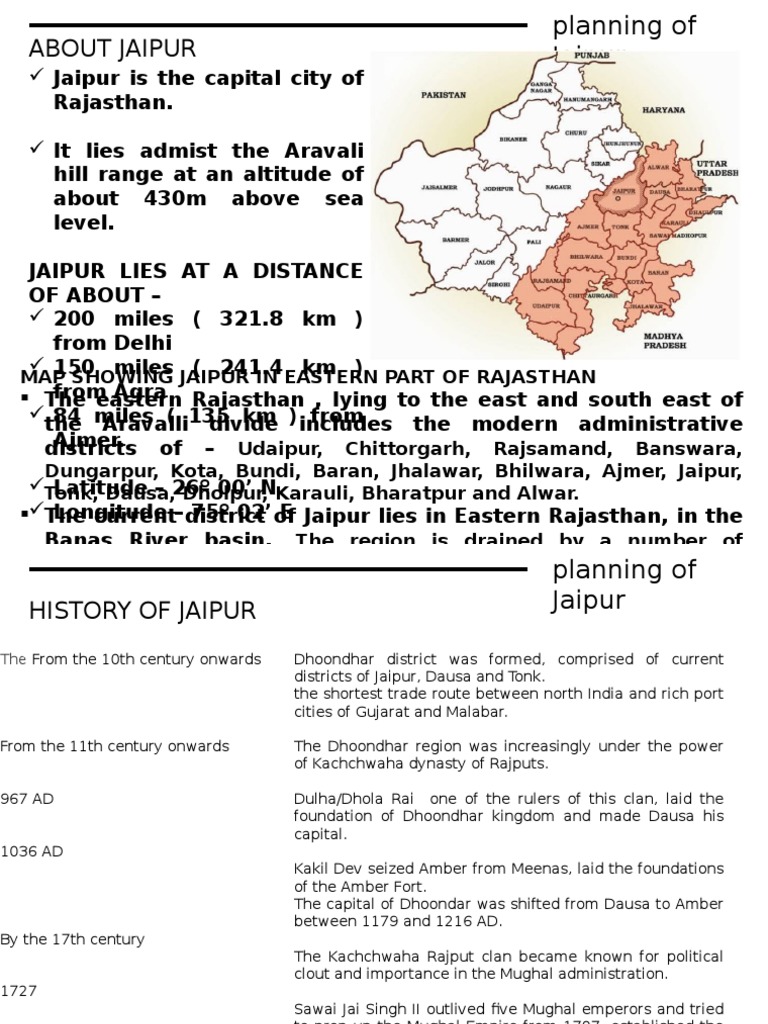 Jaipur Planning | PDF | Science | Geography