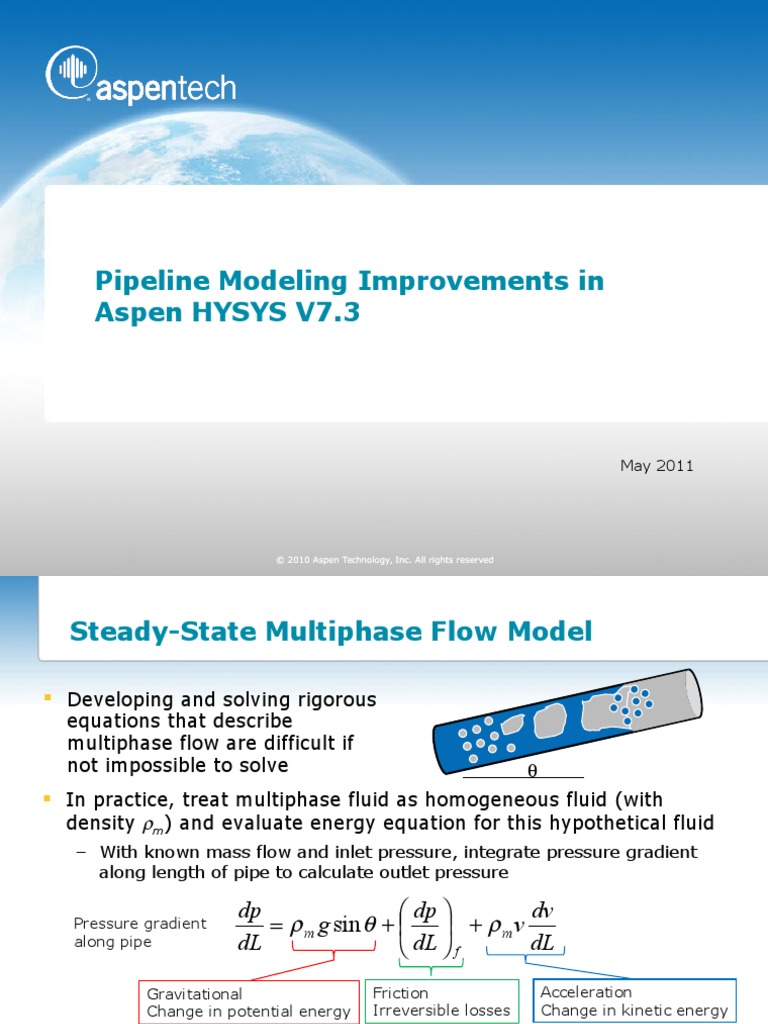 Improvements in Pipeline Modeling in HYSYS V7.3 | PDF | Fluid Dynamics ...