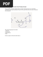 Trips Bunch Formation Pass Plays | PDF | Quarterback | Athletic Sports