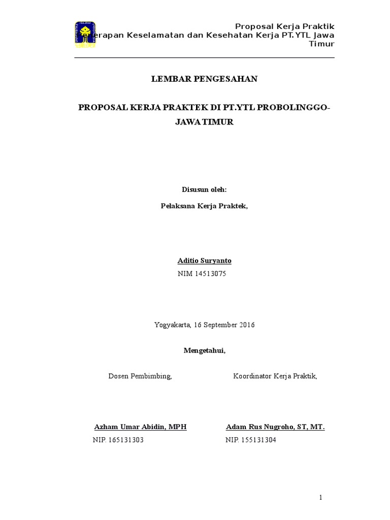 Template Proposal KP | PDF