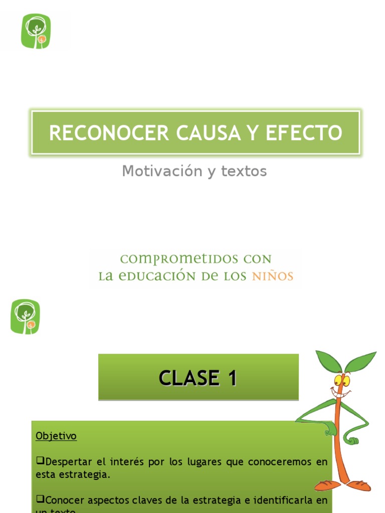 N° 4 Reconocer Causa y Efecto | PDF | Comprensión lectora | Cognición
