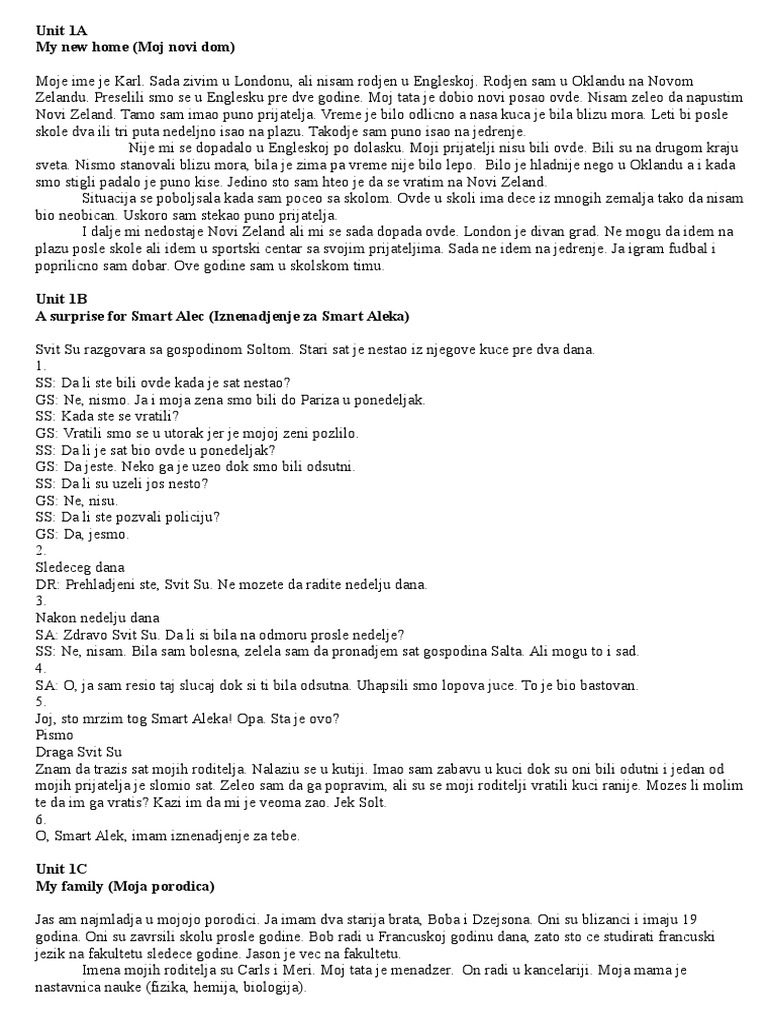 Prevod Lekcija, Project 3 - Init1 ABCD | PDF