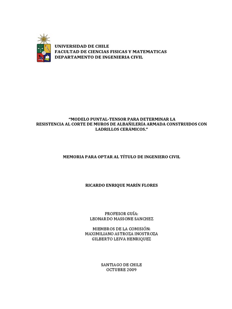 Modelo Puntal Tensor | PDF