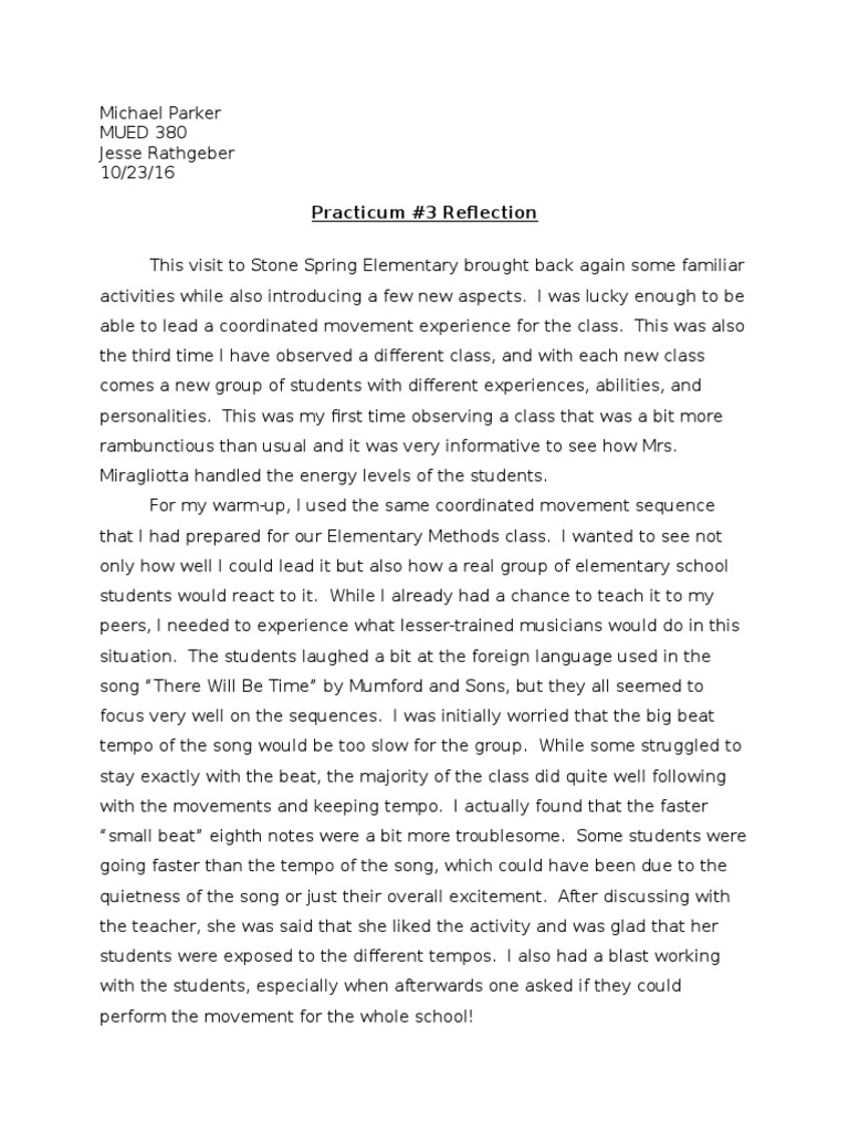 Reflection 3 | PDF | Cognition | Psychological Concepts