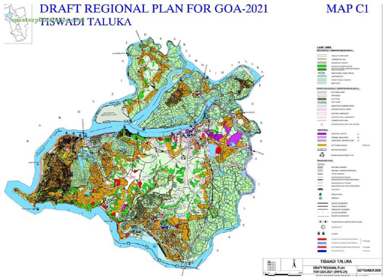 Tiswadi Taluka Regional Development Plan 2021 Map PDF | PDF