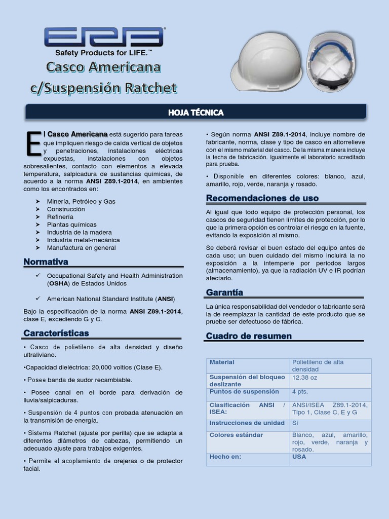 FT - Casco Erb - Americana PDF | PDF