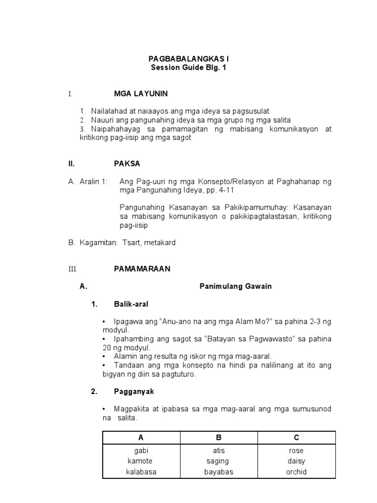 Pagbabalangkas | PDF