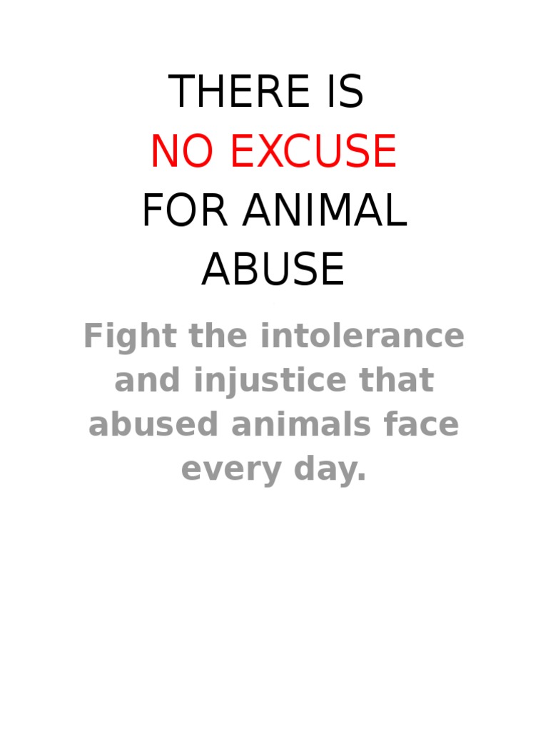 End Animal Abuse: Take Action Now | PDF
