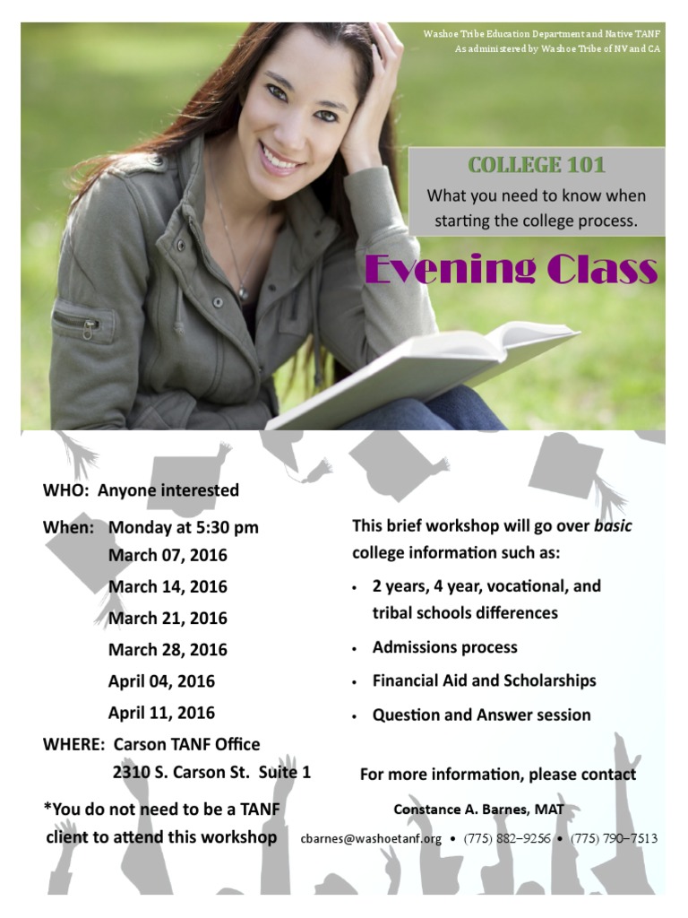 College 101 Flyer in Dept | PDF