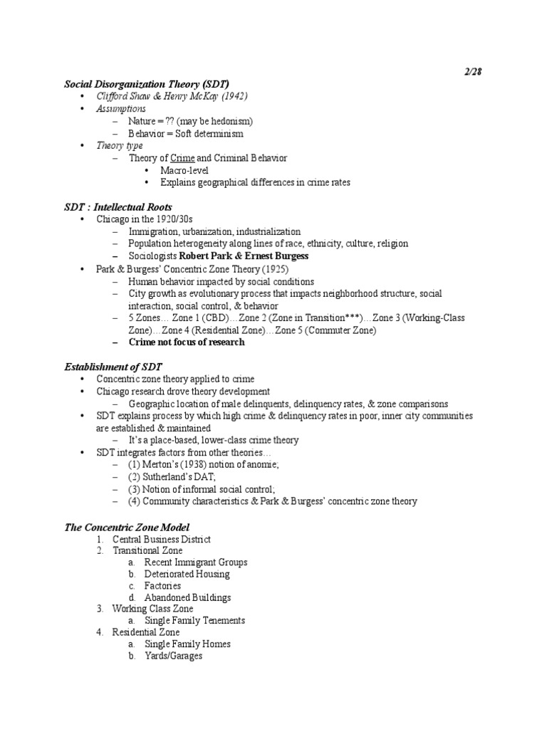 Social Disorganization Theory | Academic Discipline Interactions ...