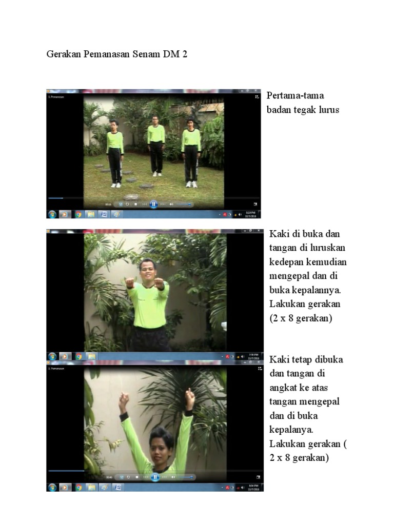 Gerakan Pemanasan Senam DM 2 | PDF