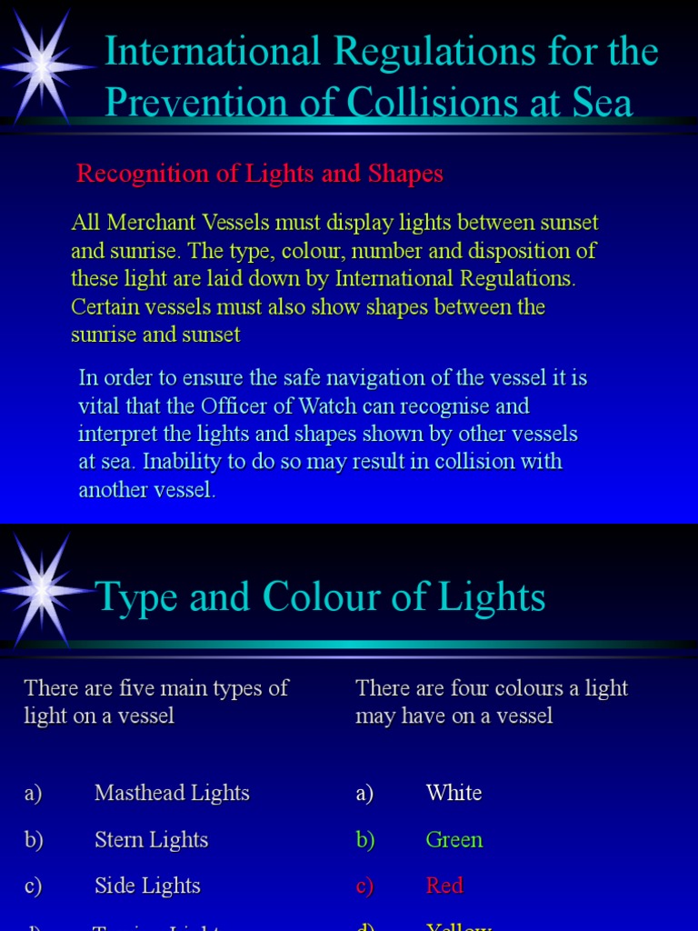 International Regulations For The Prevention of Collisions at Sea ...