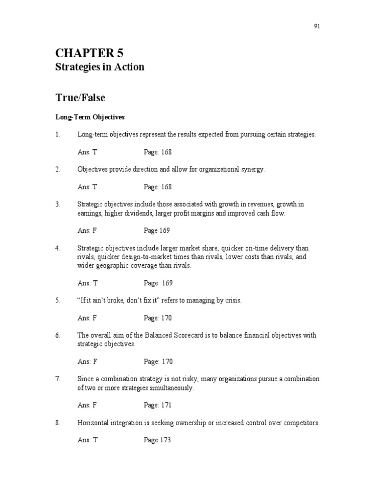 Chapter 5 David-Test Bank | PDF