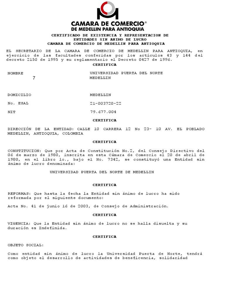 Certificado de C Mara de Comerco Nuevo PDF | PDF | Gobierno