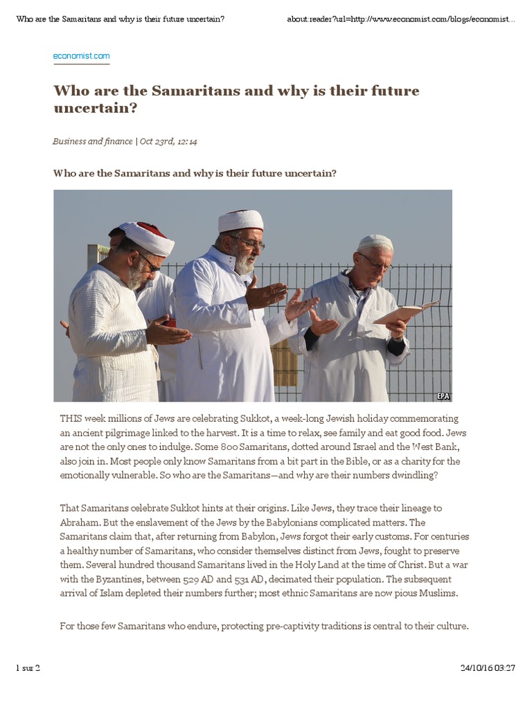 Samaritans' History and Future Challenges | PDF | Samaritans | Western Asia