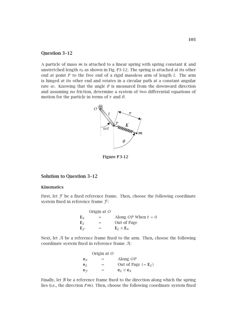 Homework 4 Solutions | PDF | Kinematics | Trigonometric Functions