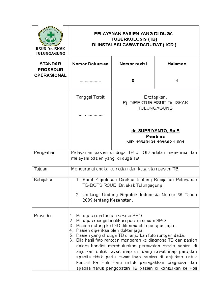 Sop Pelayanan Pasien Di Igd Fix | PDF