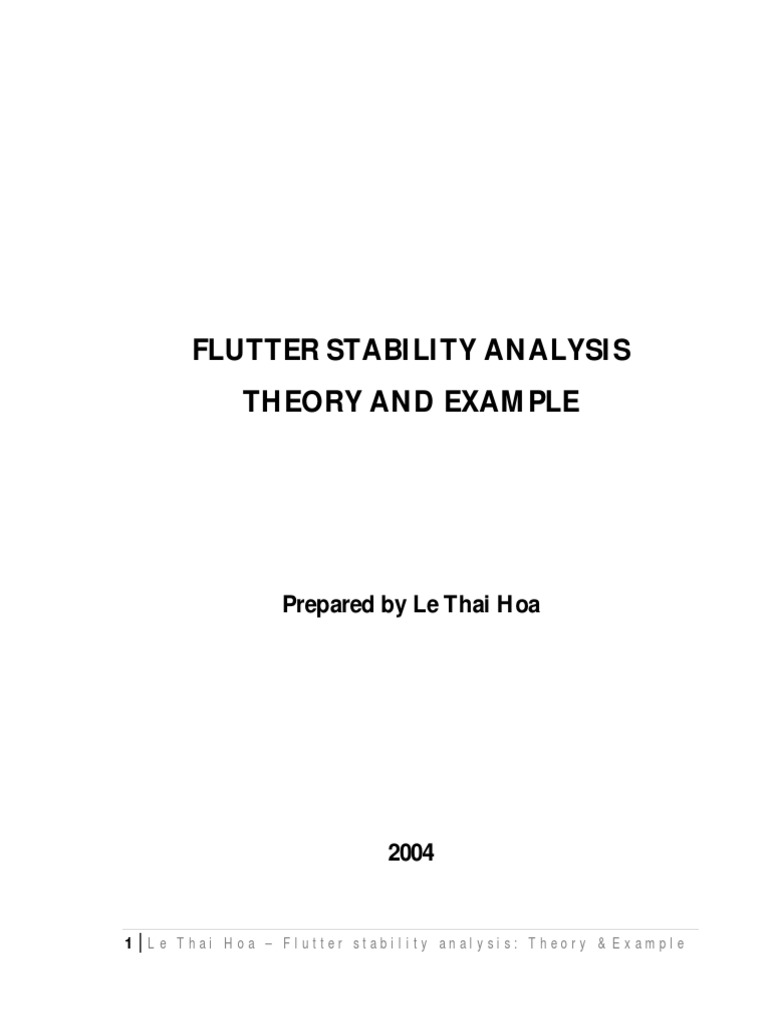 Flutter Stability Analysis | PDF | Eigenvalues And Eigenvectors | Mechanics