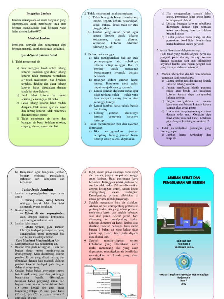 Leaflet Jamban Sehat PDF | PDF