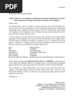 Application For Migration Certificate | PDF