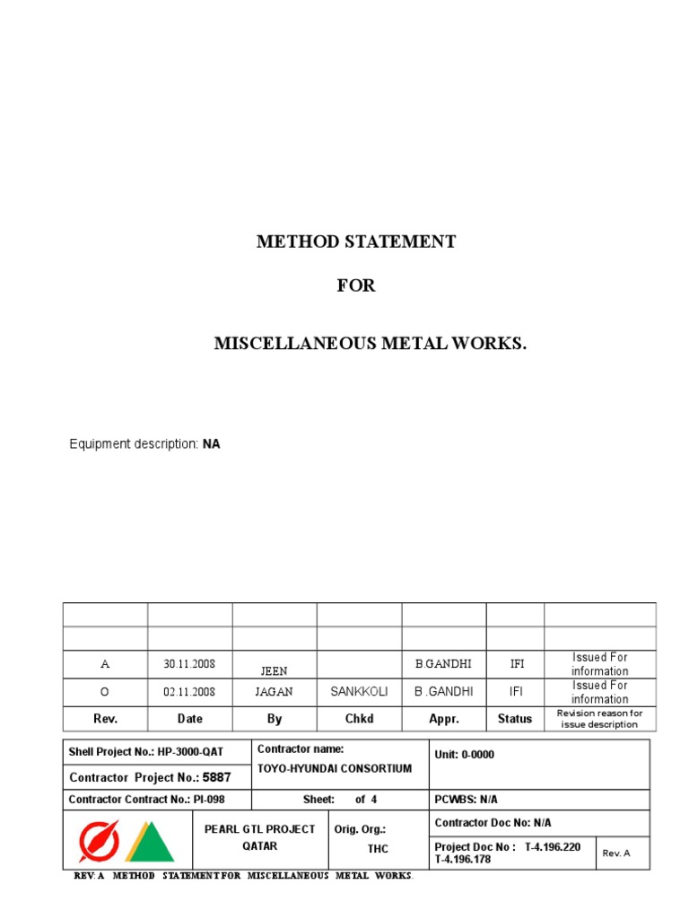 Miscellaneous Metal Works | Download Free PDF | Galvanization | Welding