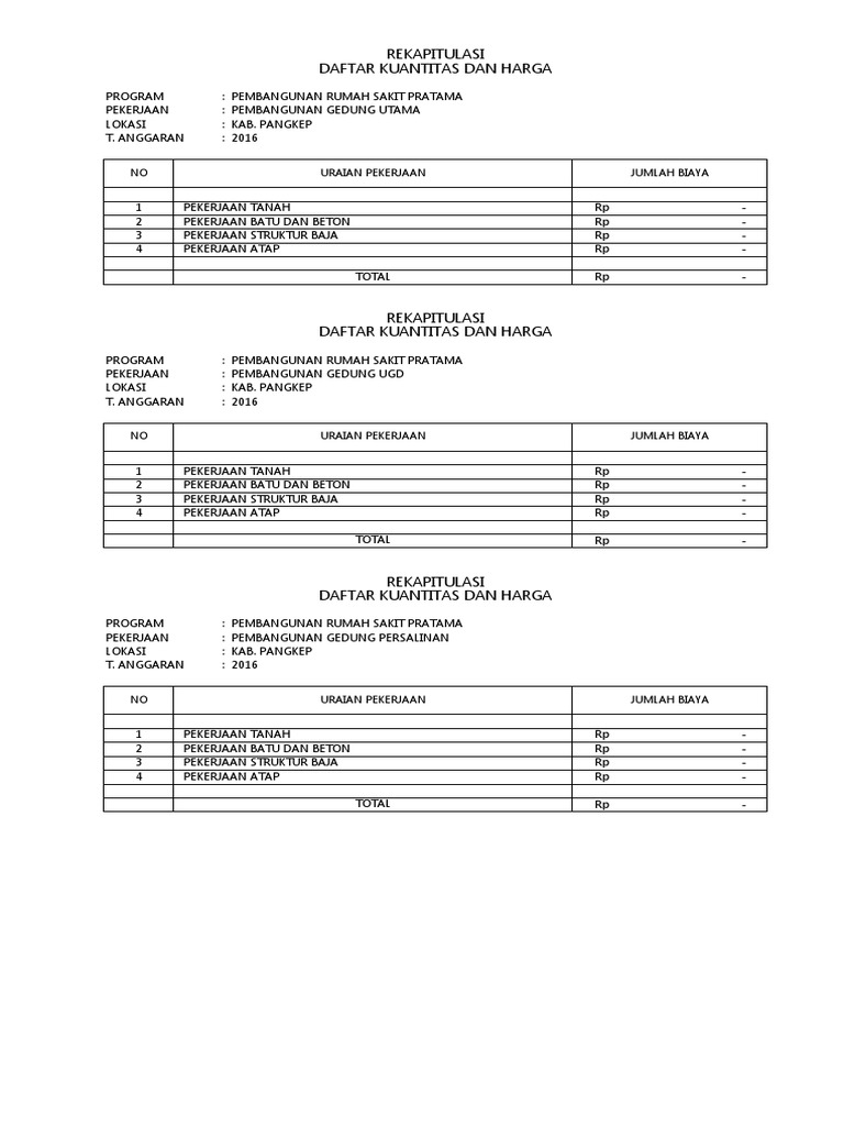 Rekap RAB | PDF