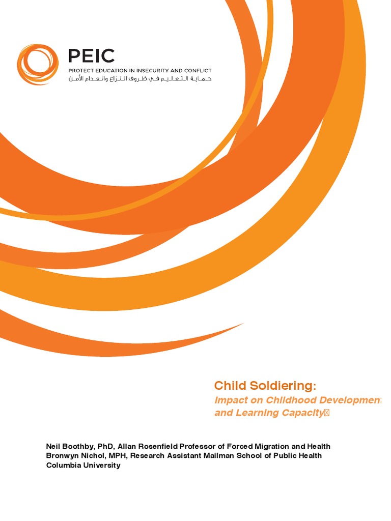Child Soldiering: Impact On Childhood Development and Learning Capacity ...