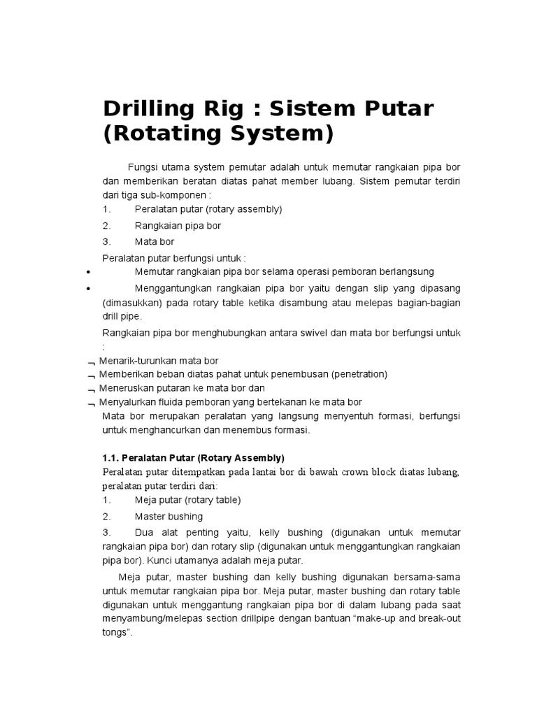 Drilling Rig Pdf