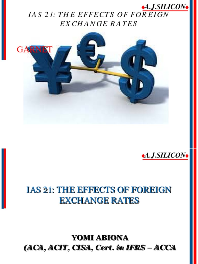 IAS 21 | International Financial Reporting Standards | Economics