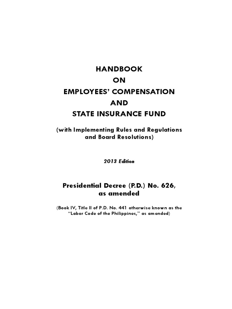 Employees Compensation Manual (Ecc Manual) PDF | Download Free PDF ...