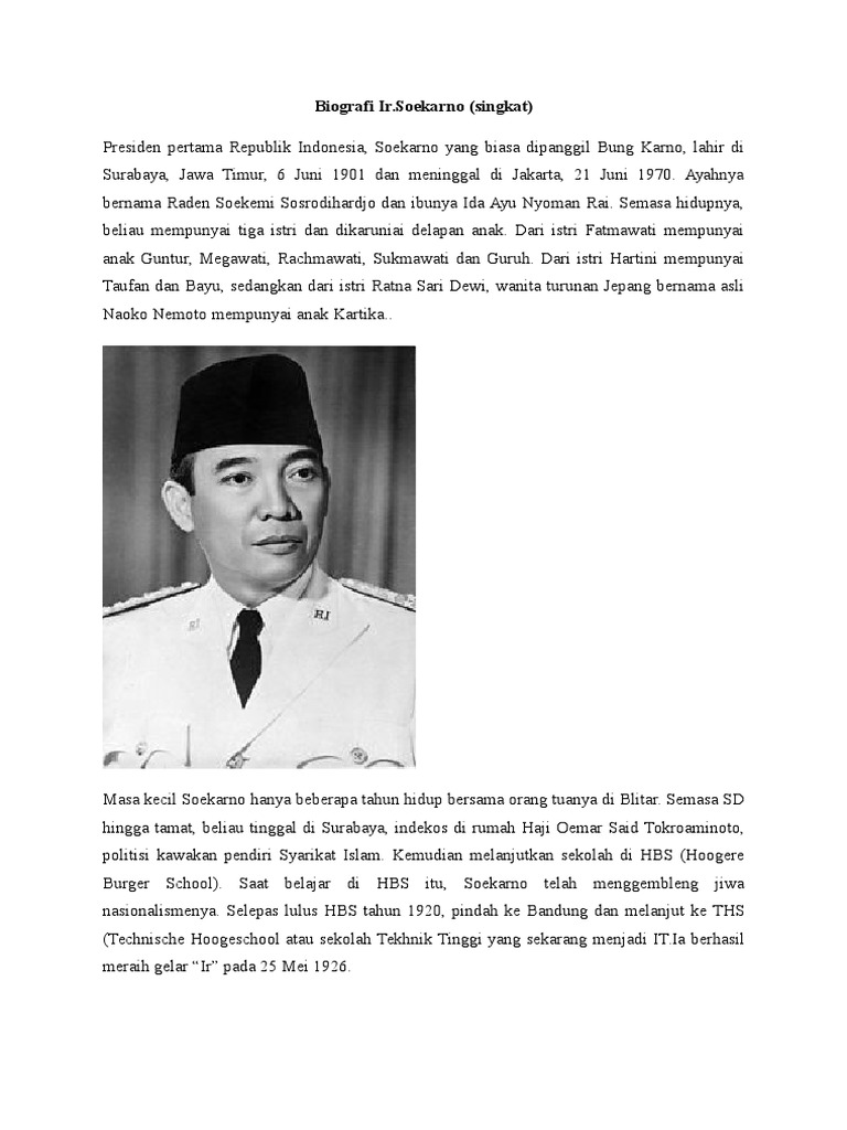 Biografi Ir - Soe | PDF