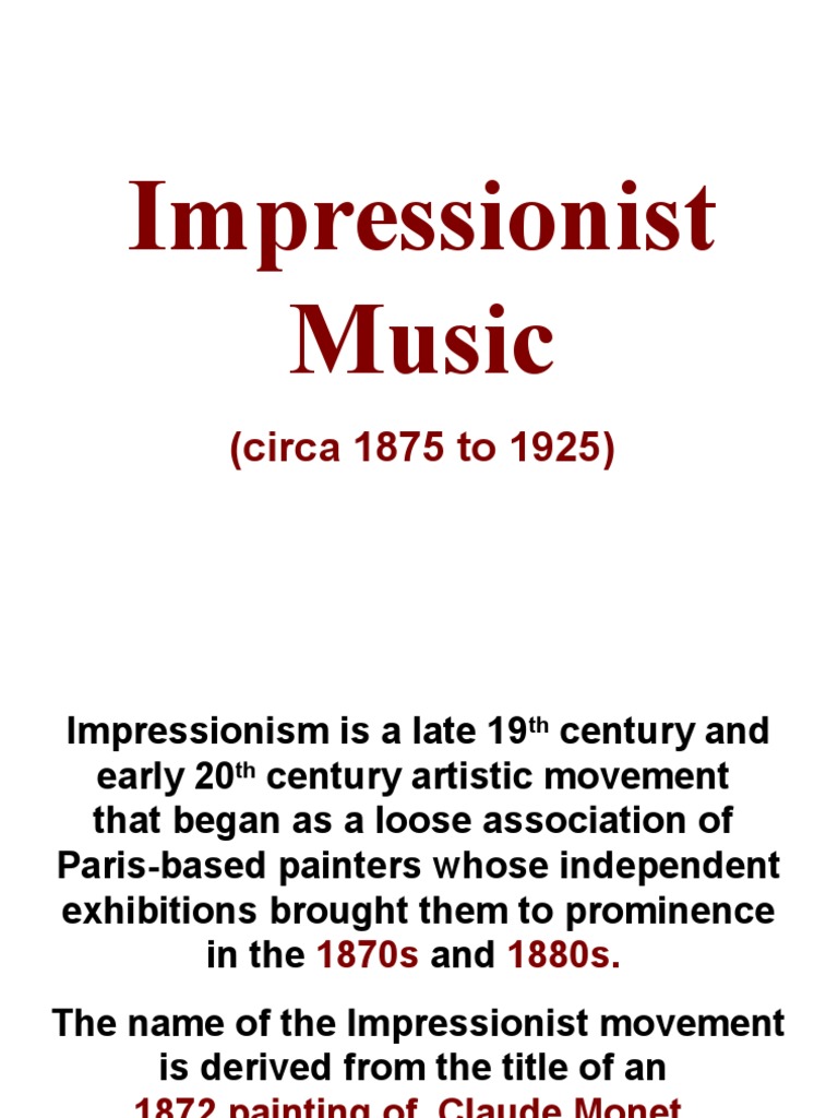 Impressionist Music | PDF | Impressionism | Classical Music