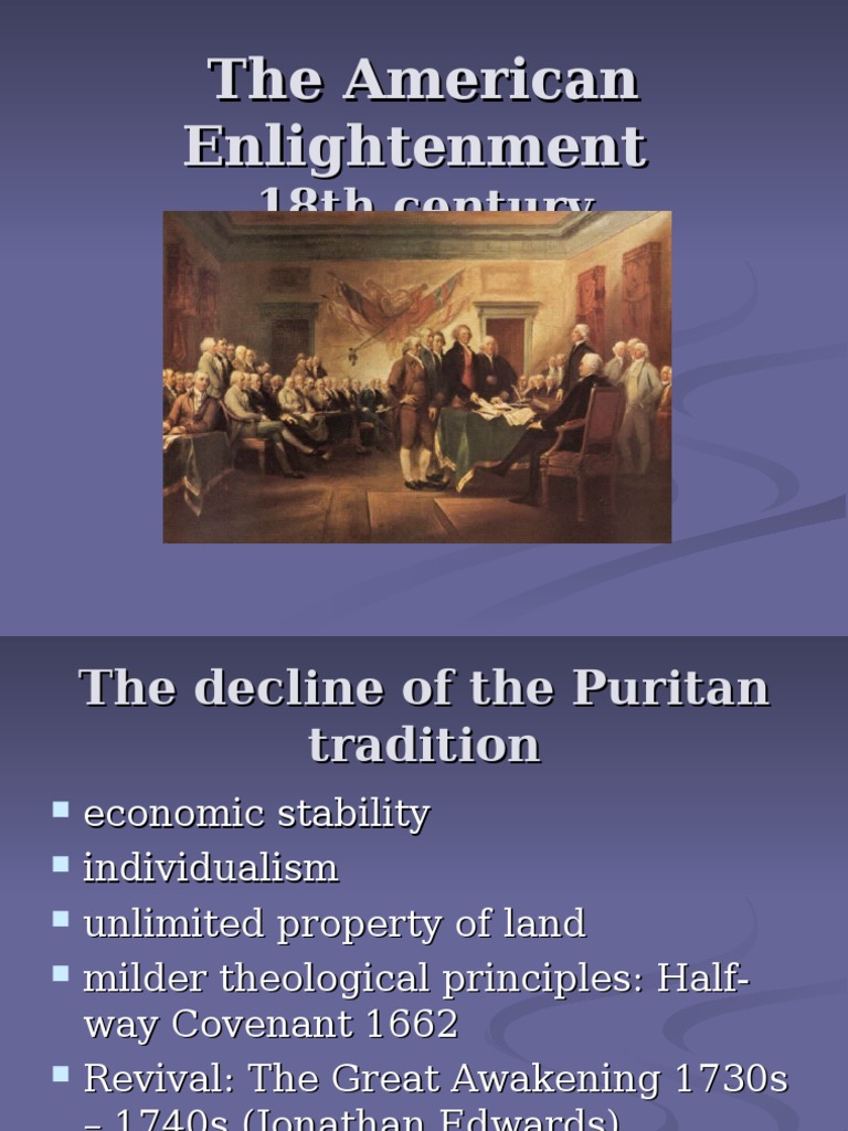 American Enlightenment | PDF | Benjamin Franklin | Jonathan Edwards ...